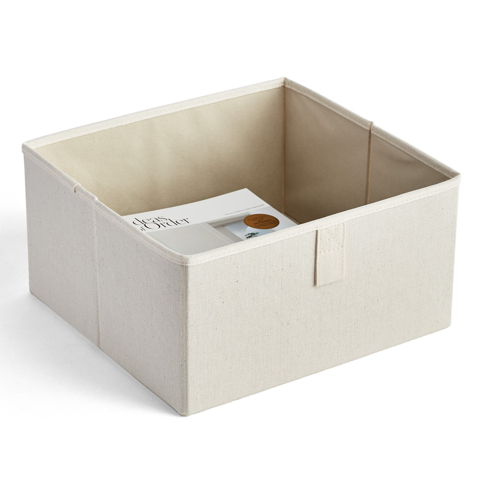 California Closets® Grove Storage Fabric Bin Ivory & Reviews | Wayfair