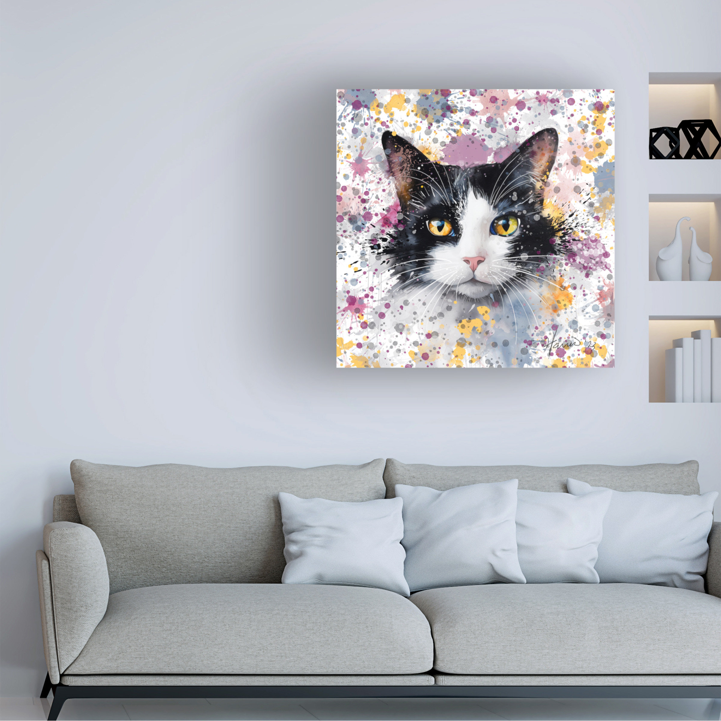 Winston Porter Animals Tuxedo Master On Canvas Print | Wayfair