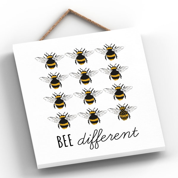 Happy Larry Bee Different Wall Décor | Wayfair.co.uk