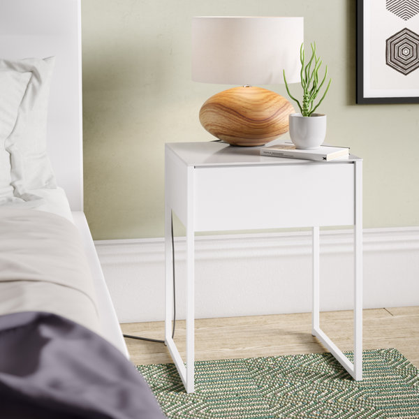 Hashtag Home Chehalis Steel Bedside Table & Reviews | Wayfair.co.uk