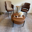 Trent Austin Design® Priolo Faux Leather Ottoman & Reviews | Wayfair