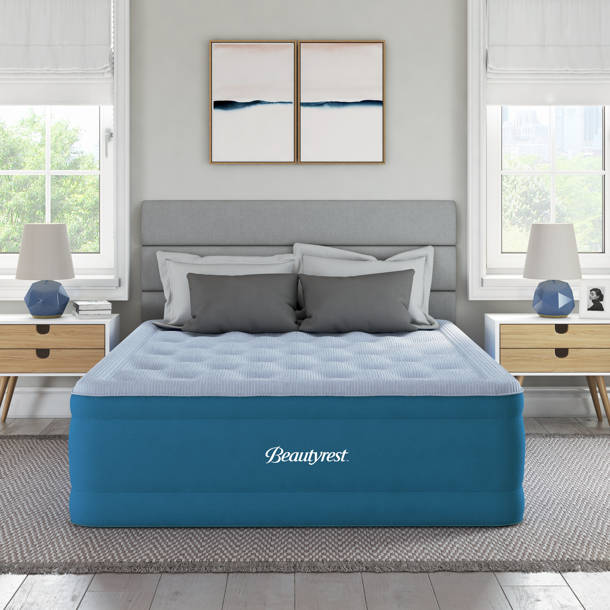 Beautyrest Comfort Plus 17" Inflatable Air Mattress, Built-in Pump ...