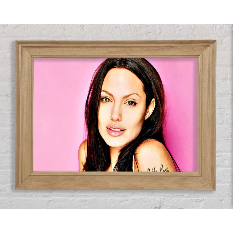 Bright Star Angelina Jolie Pink - Single Picture Frame Art Prints ...