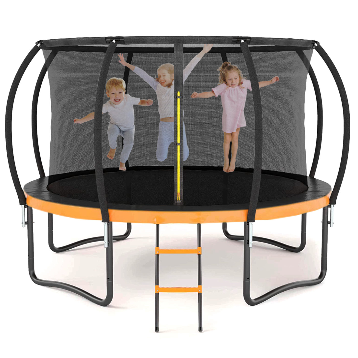 ExpressThrough 12FT Outdoor Big Trampoline With Inner Safety Enclosure ...