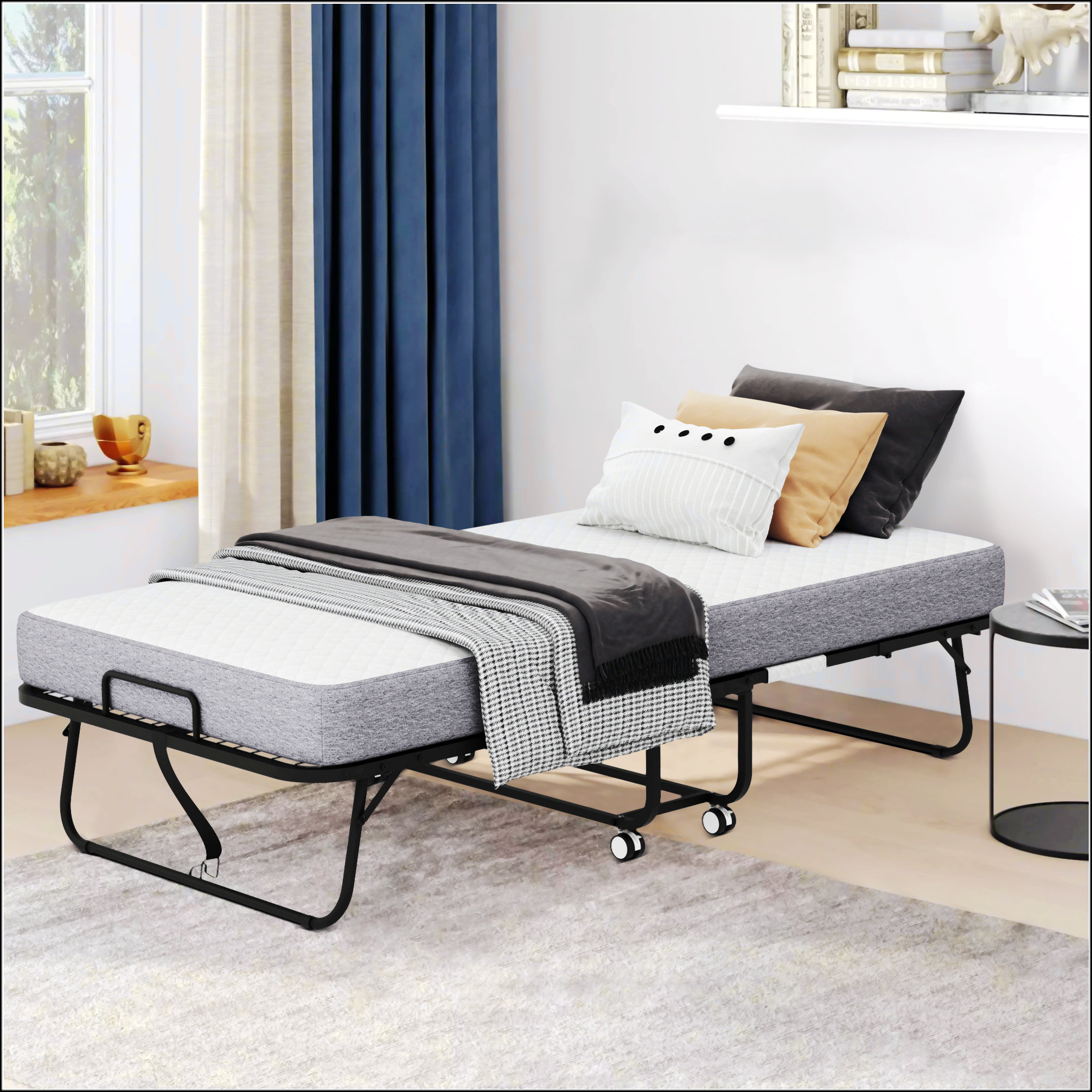 Alwyn Home Folding Bed With Mattress, Portable And Space-Saving, Ideal ...