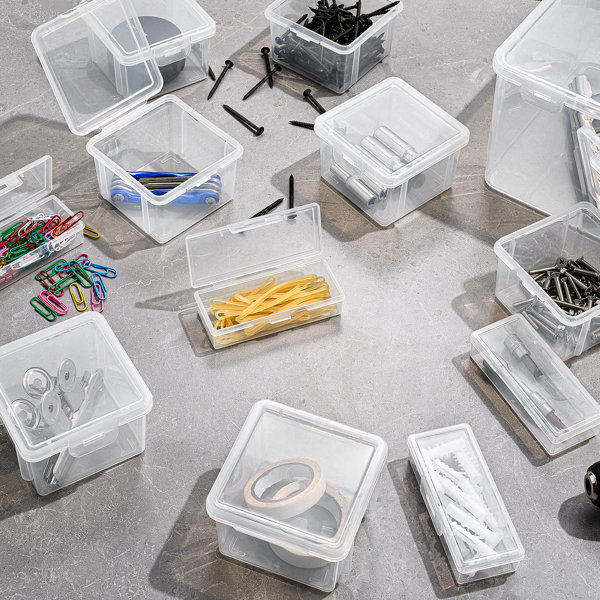 Sorbus 12-Piece Storage Set with Secure Lids - Clear Stackable Plastic ...