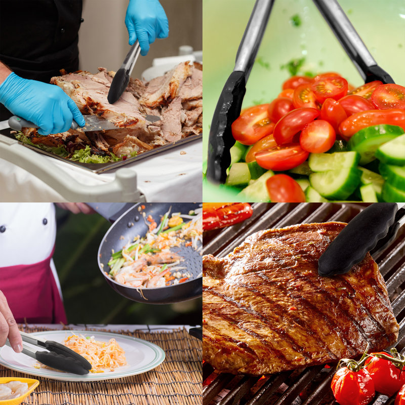 Classic Cuisine 3 Piece Kitchen Tong Set & Reviews | Wayfair