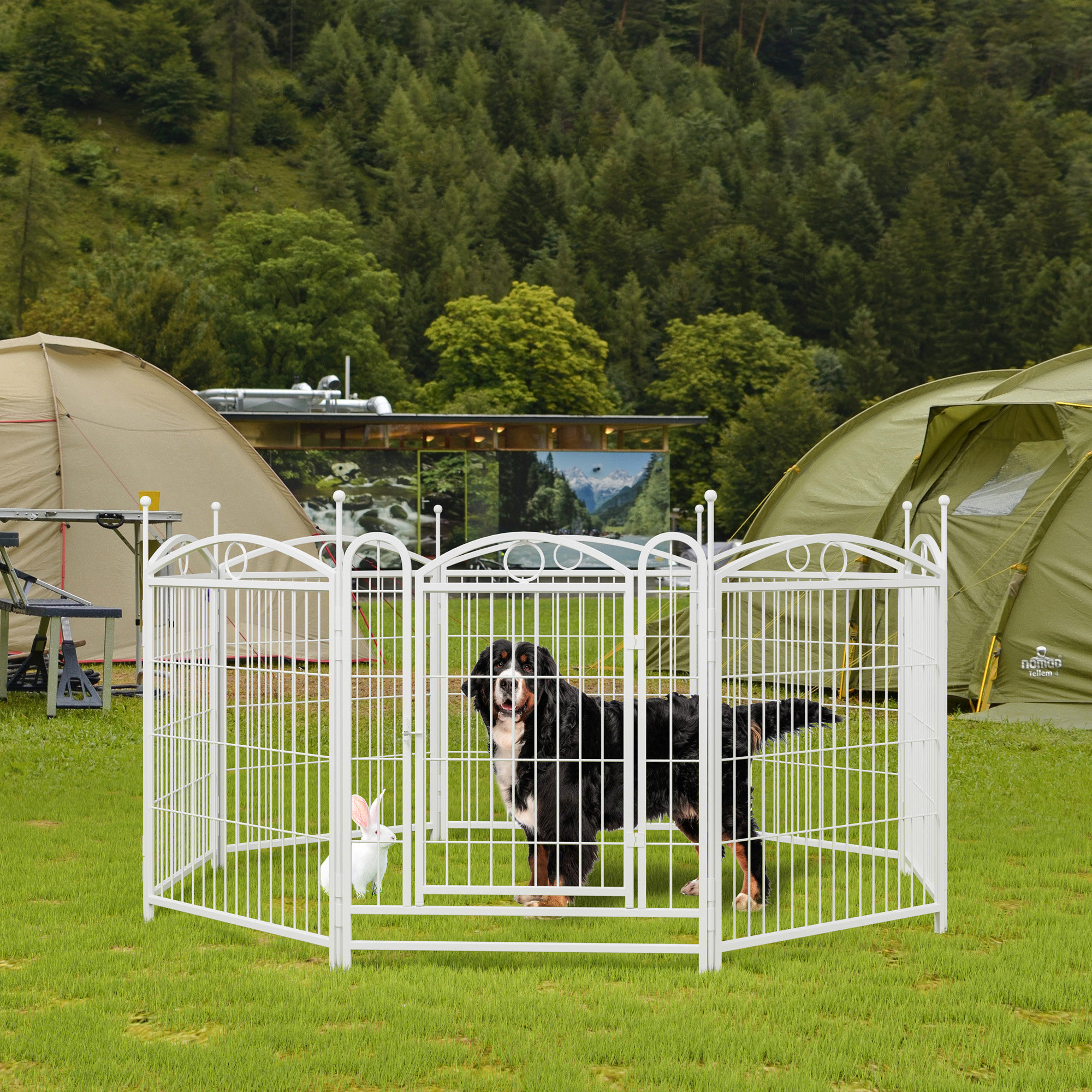 Tucker Murphy Pet™ Heavy Duty Dog Fence Puppy Pen For Large Medium ...