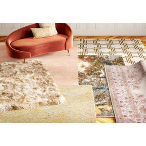 Etta Avenue™ Alora Handmade Wool Gold Rug & Reviews | Wayfair