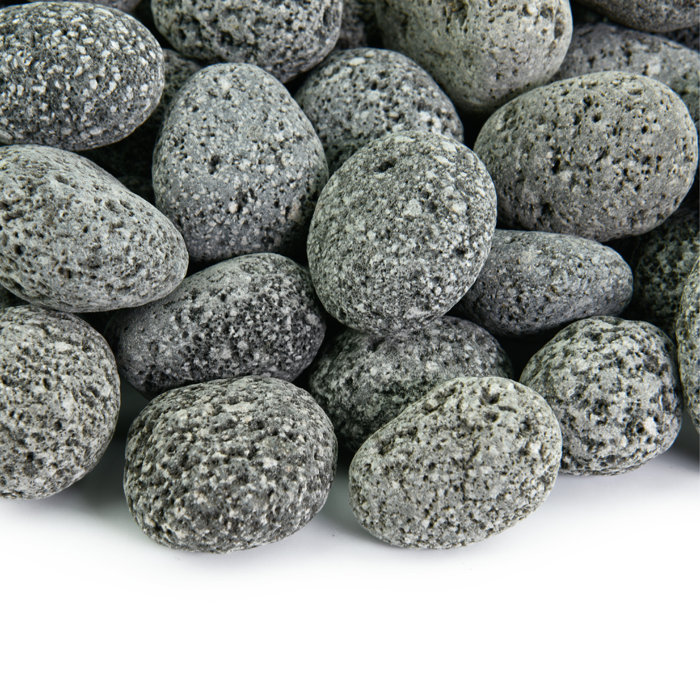 Fire Pit Essentials Hand-Picked Round Pebbles Fire Pit Lava Rocks ...