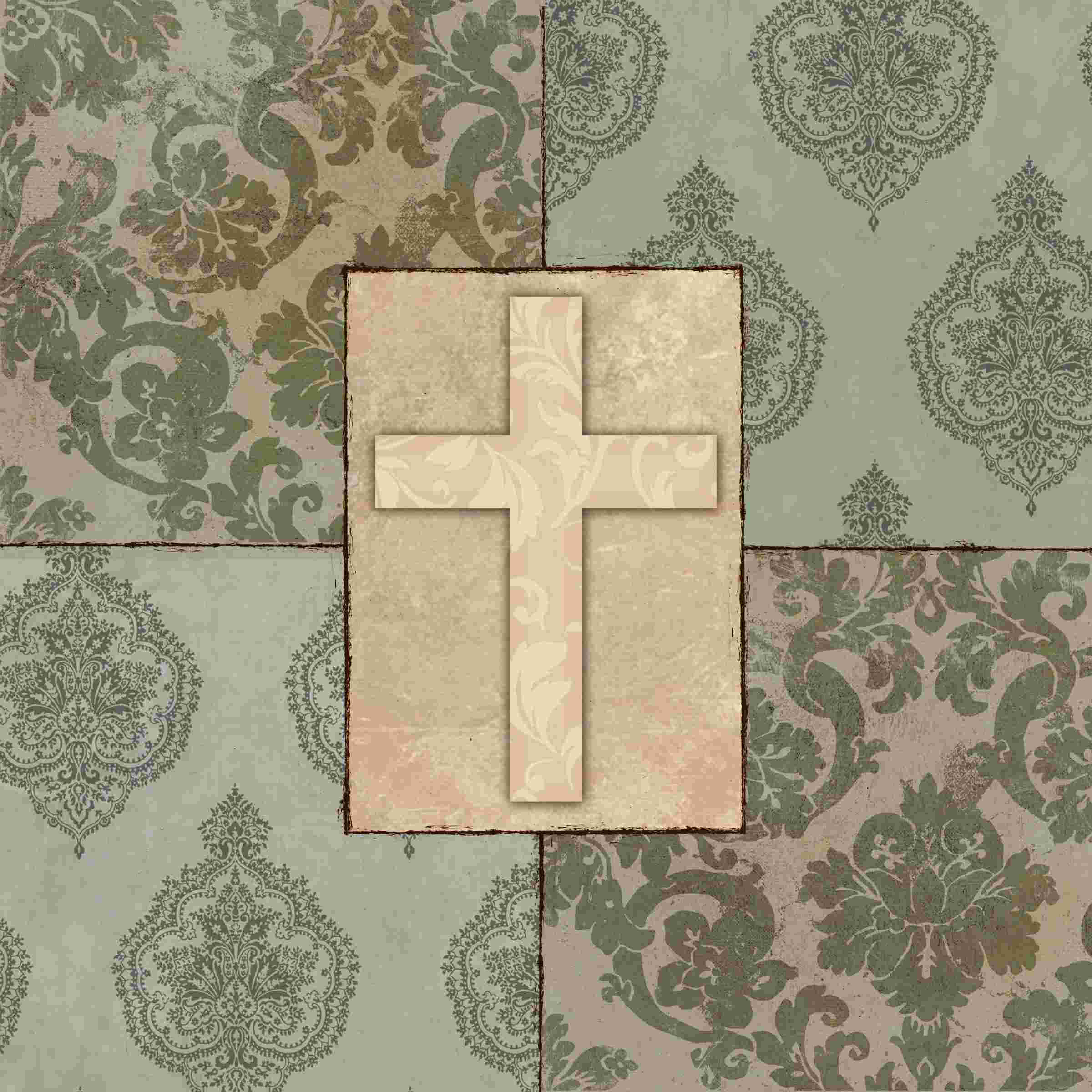 Charlton Home® Cross Quadrant - Wrapped Canvas Print | Wayfair