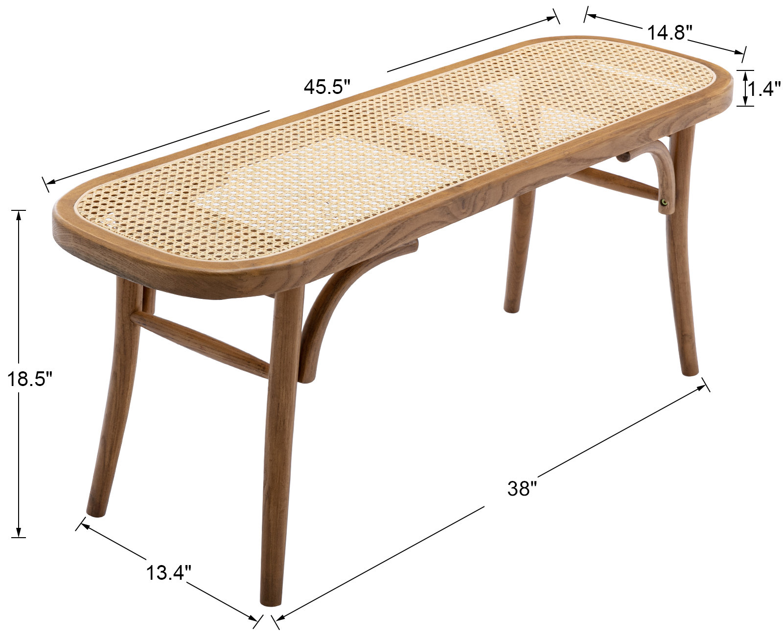 Bay Isle Home™ Barnicle Wood Bench & Reviews | Wayfair