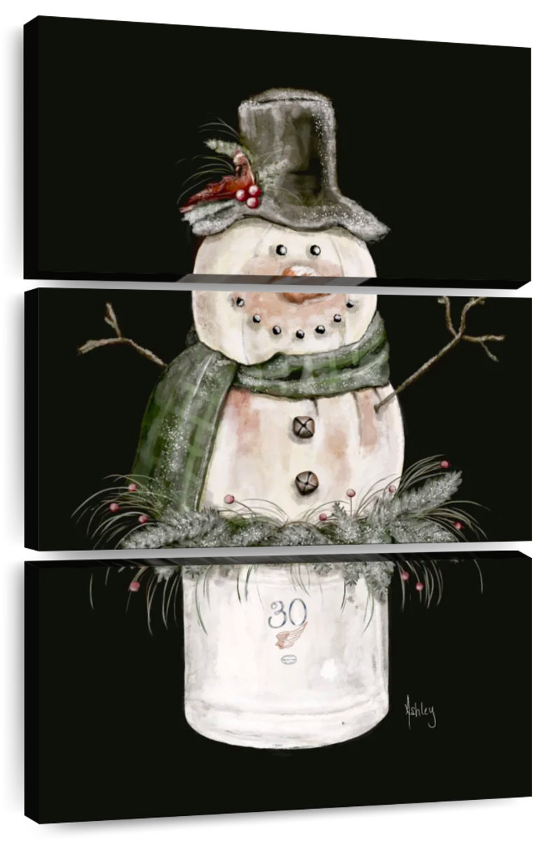 The Holiday Aisle® Lelend Snowman In A Crock | Wayfair