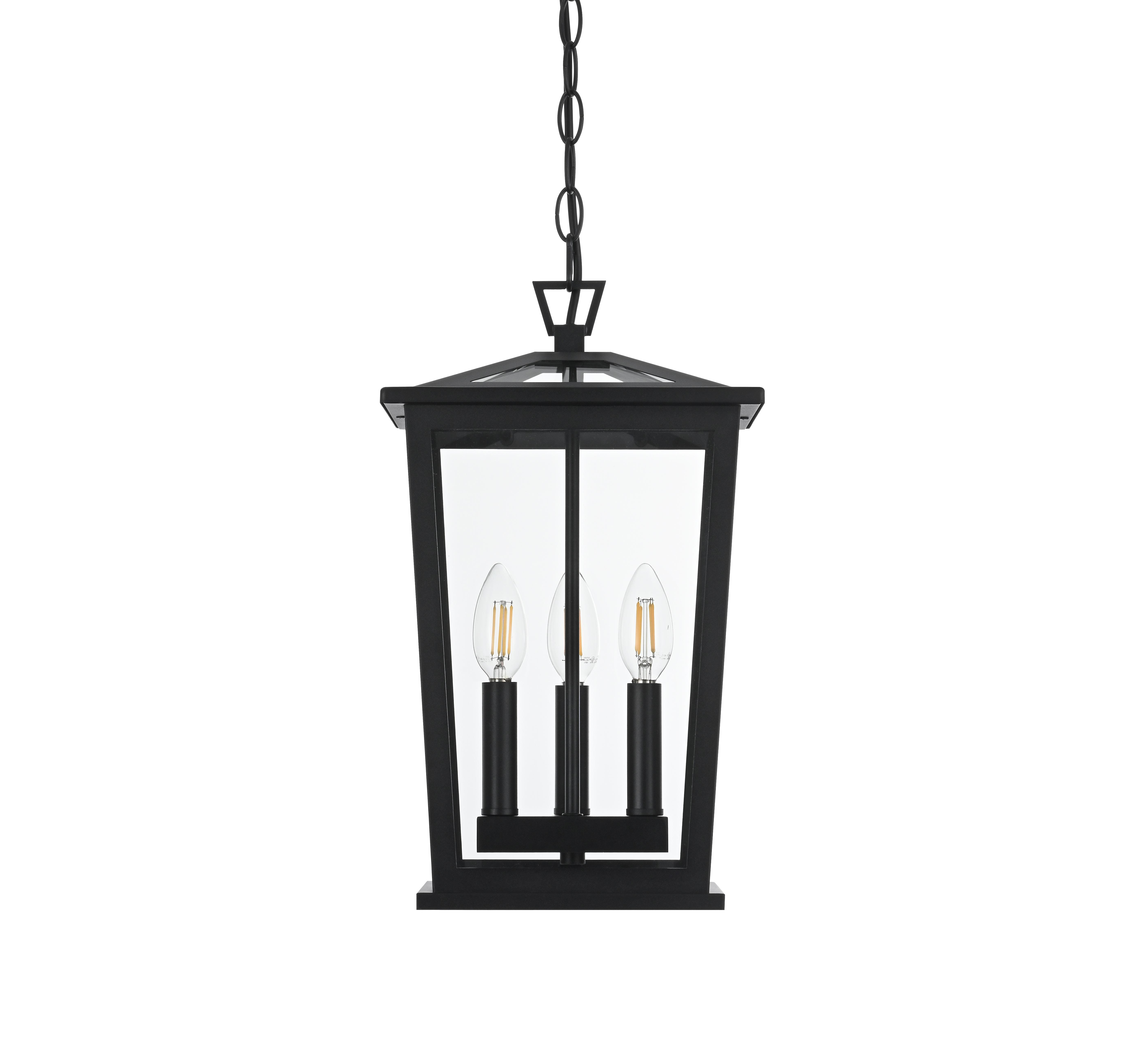 Birch Lane™ Jamila 9.5 Inch Outdoor Pendant in Black | Wayfair