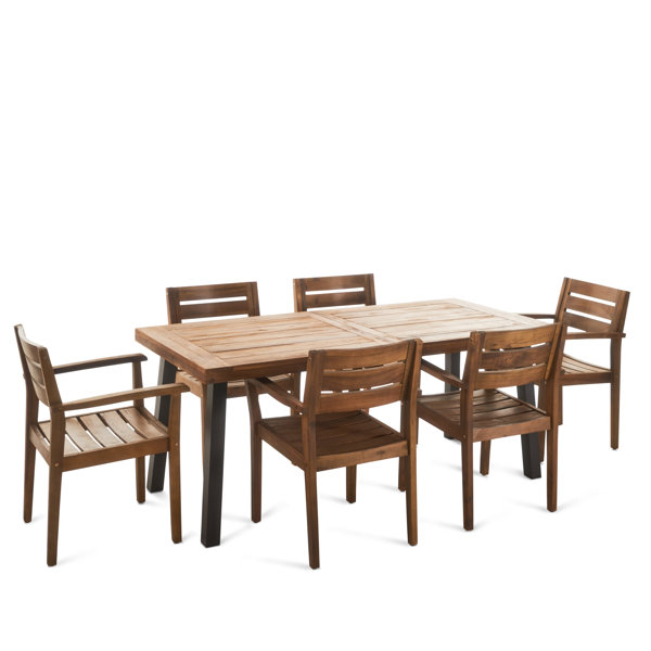 Union Rustic Ricardo Rectangle 6 - Person 69" Long Dining Set & Reviews ...