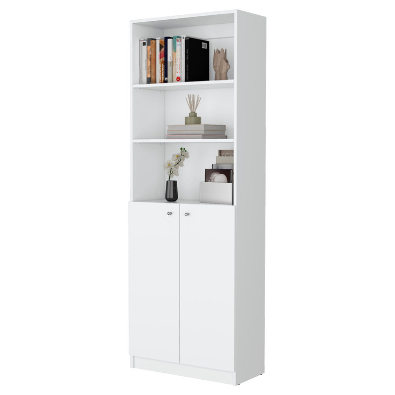 ARTISAN CABINETRY & STONE LLC Zachary White 2-Door Bookcase | Wayfair