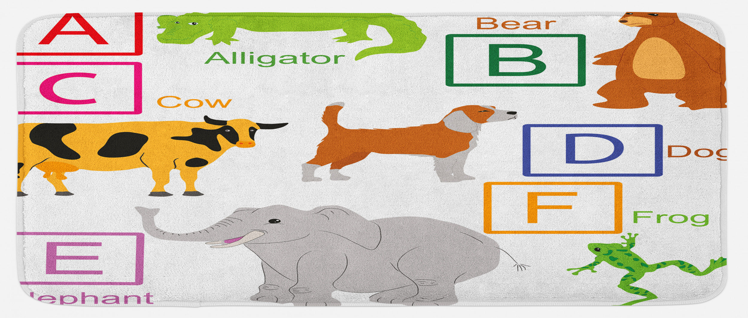 East Urban Home Alphabet Letters With Zoo Animals Kids Fun Preschool ...