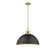 Mercer41 Quincy 1 Light Pendant Light in Vintage Brass with Steel Shade ...