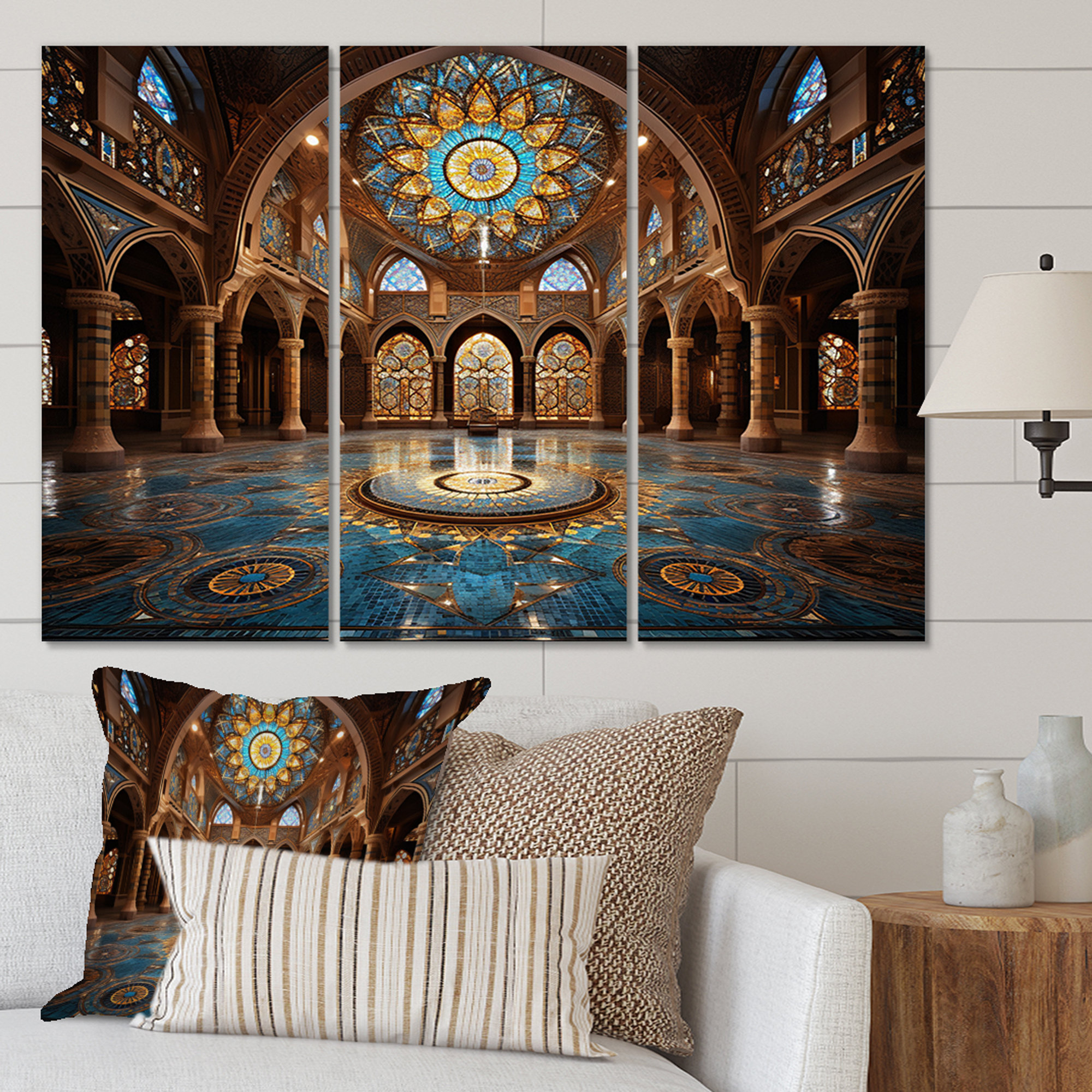 Latitude Run® Islam Art Islamic Architecture III - Islamic Metal Wall ...
