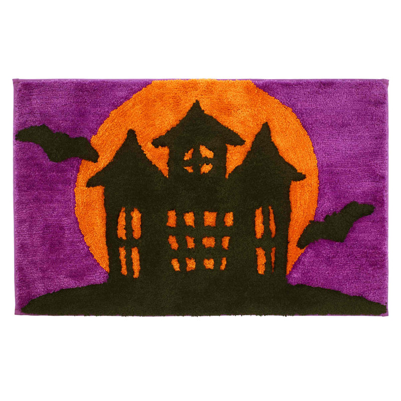 The Holiday Aisle® Spooky House Rug | Wayfair