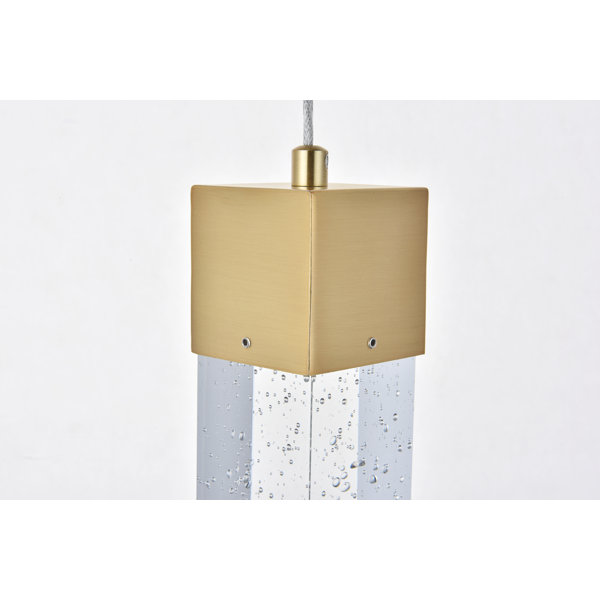 Orren Ellis Gonvick 1 - Light LED Unique/Statement Pendant & Reviews ...