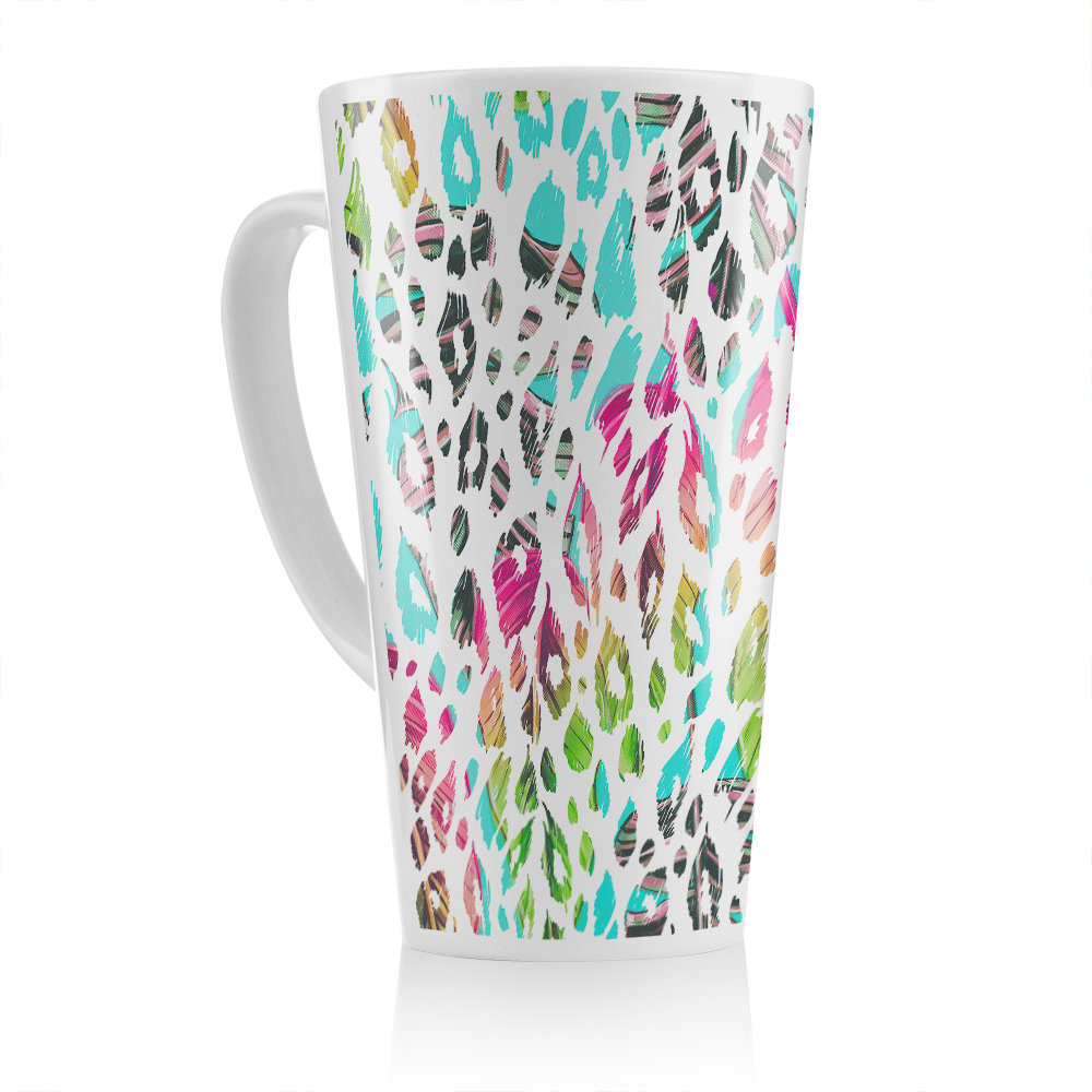 East Urban Home Leopard Spots Latte Mug | Wayfair.co.uk