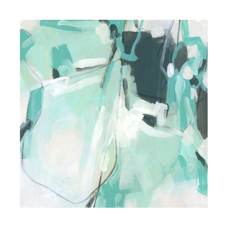 Ivy Bronx Turquoise Refraction I On Canvas Painting | Wayfair