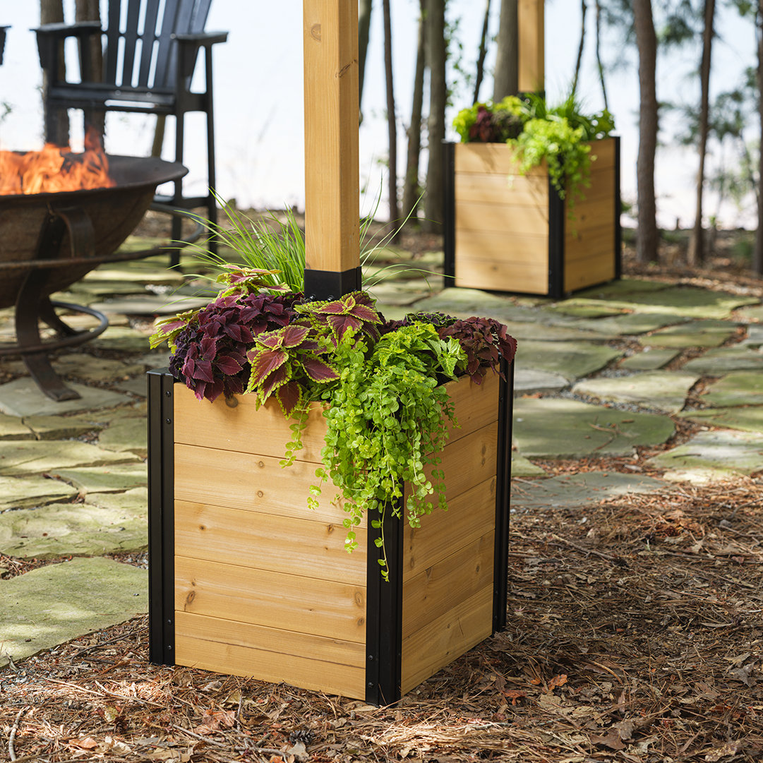 Zippity Outdoor Products 8.5ft H (1 Post W/ Planter) Freestanding ...
