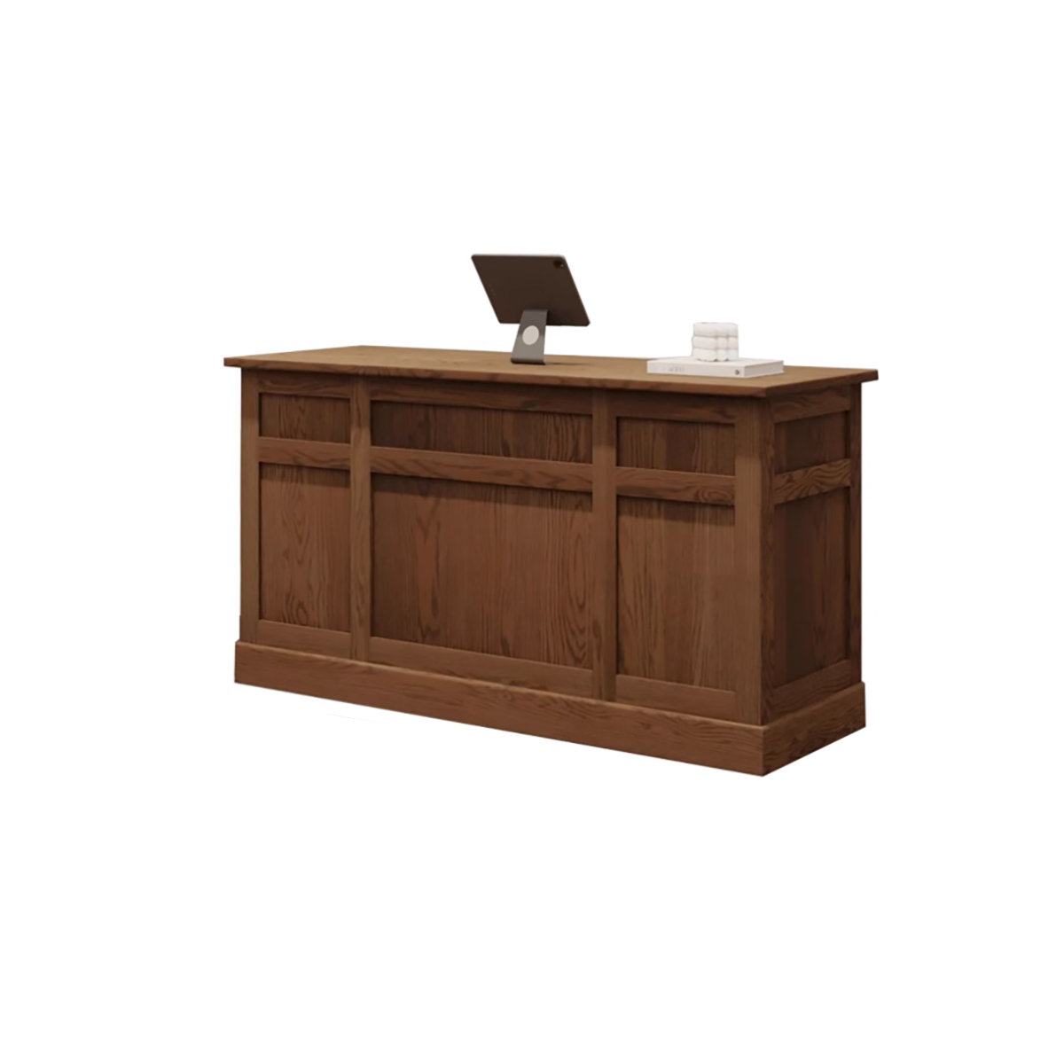 SINNOG Luxury Brown Vintage Rectangle Cashier Desk | Wayfair