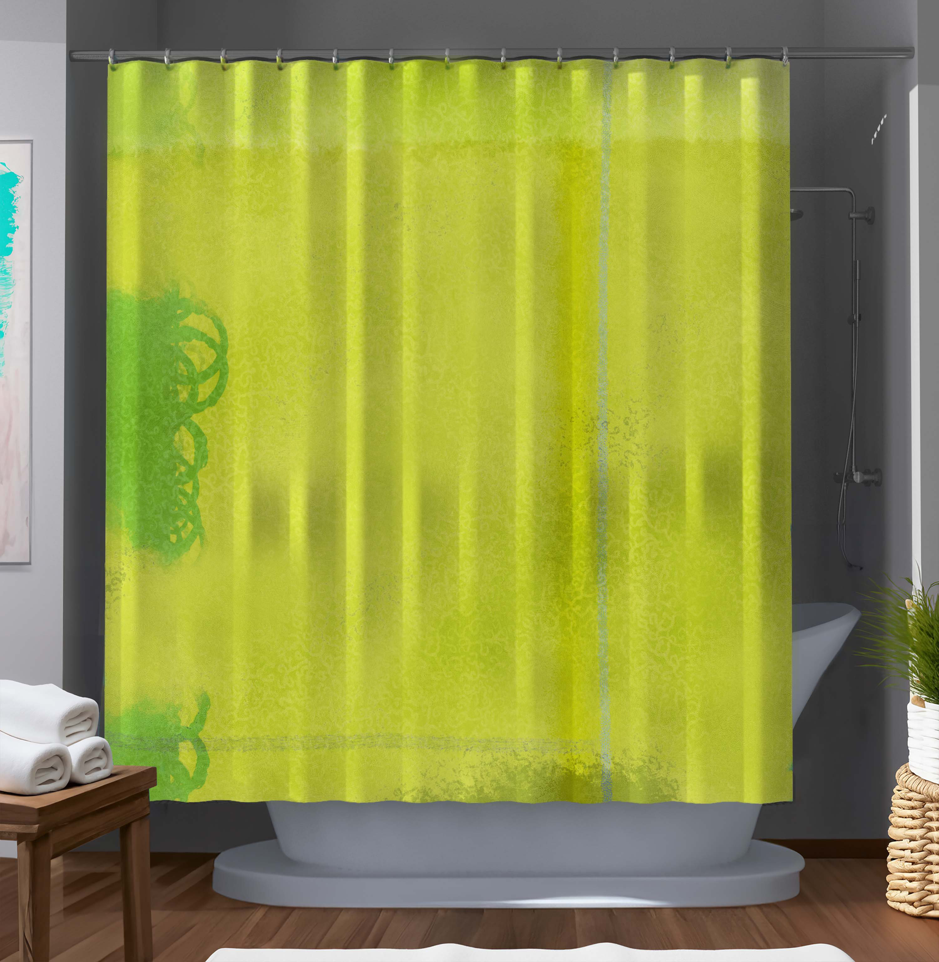 East Urban Home Brekia Abstract Shower Curtain | Wayfair
