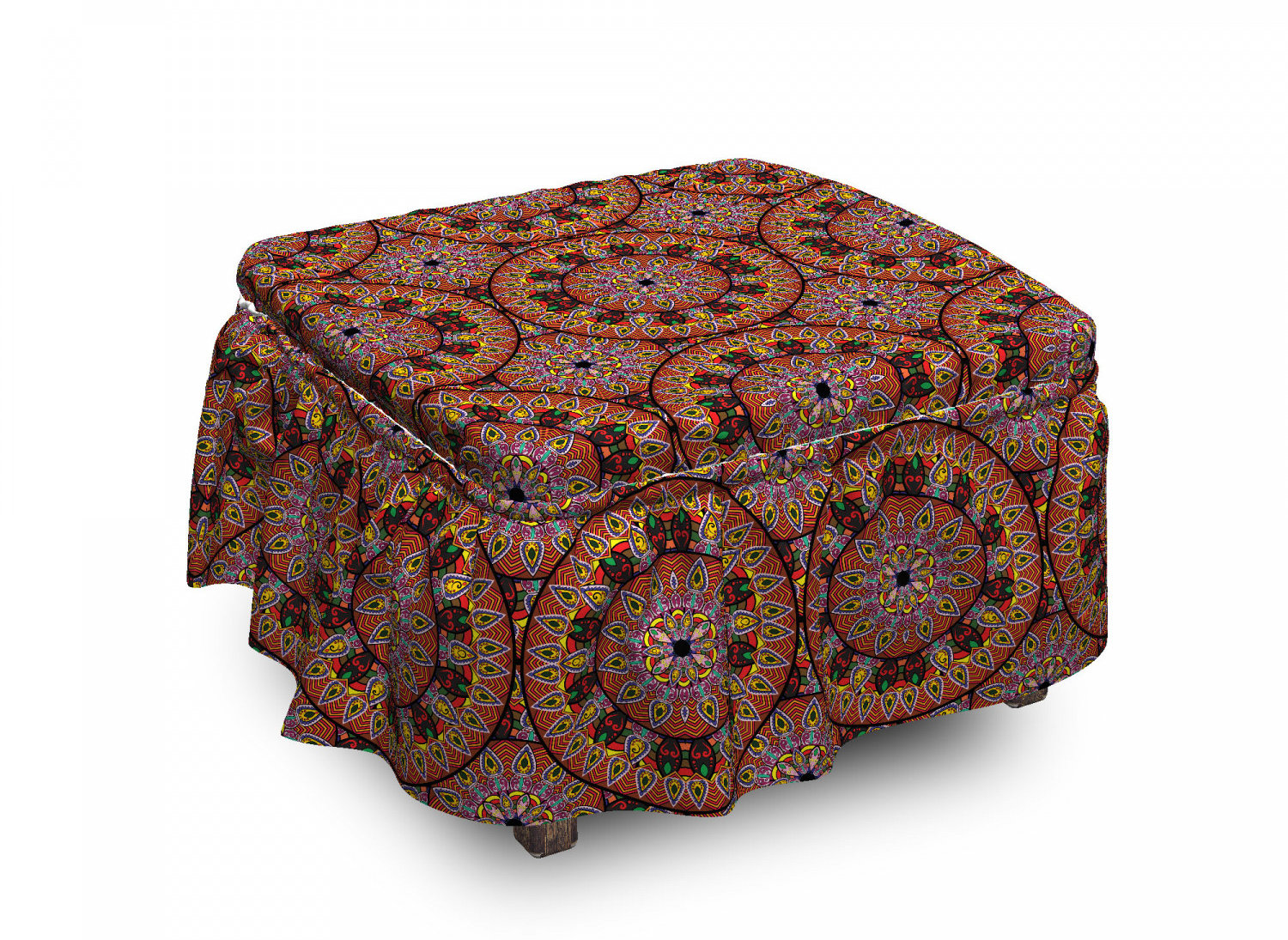 East Urban Home Peruvian Ottoman Slipcover | Wayfair