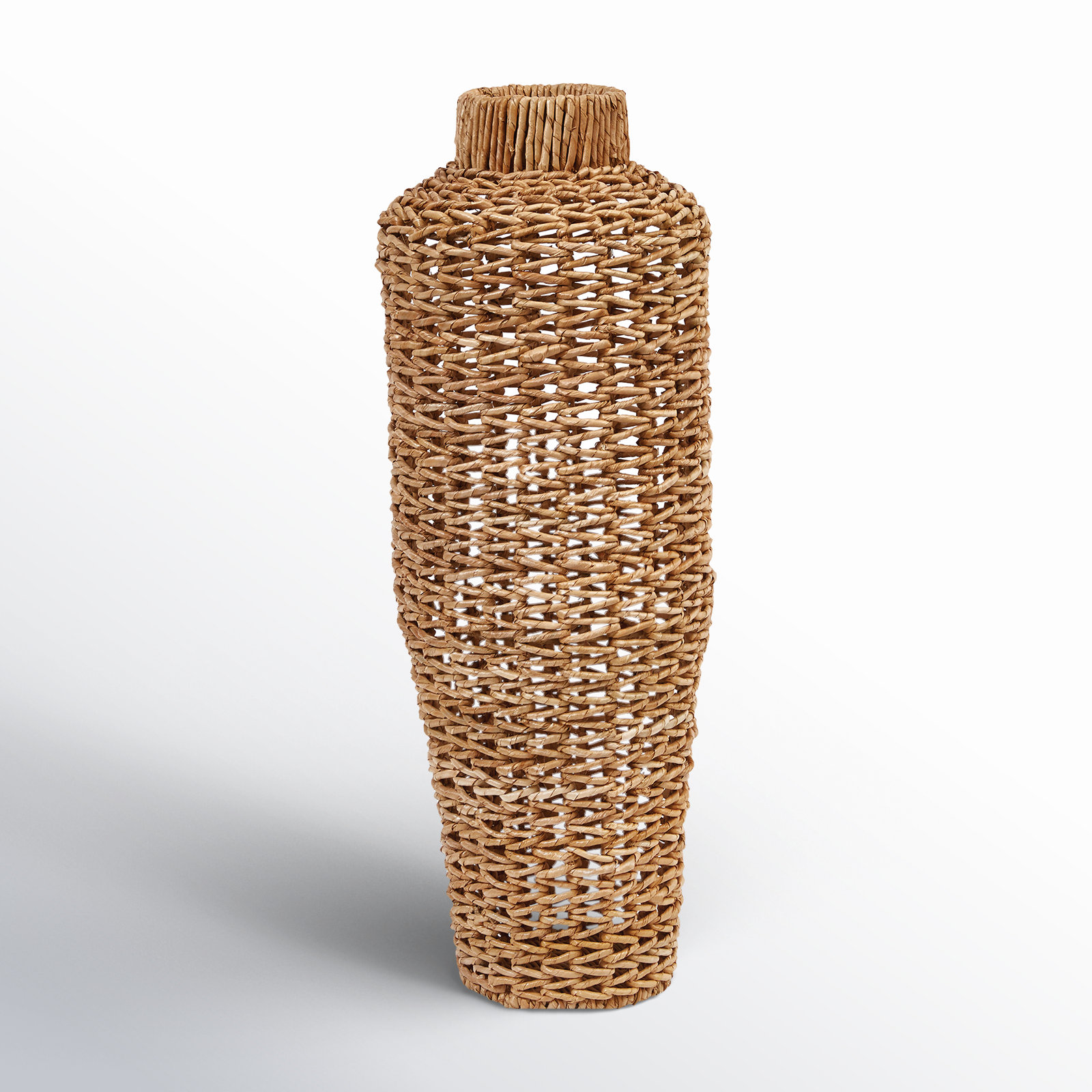 Birch Lane™ Cenedra Brown Water Hyacinth & Rattan Table Vase & Reviews ...