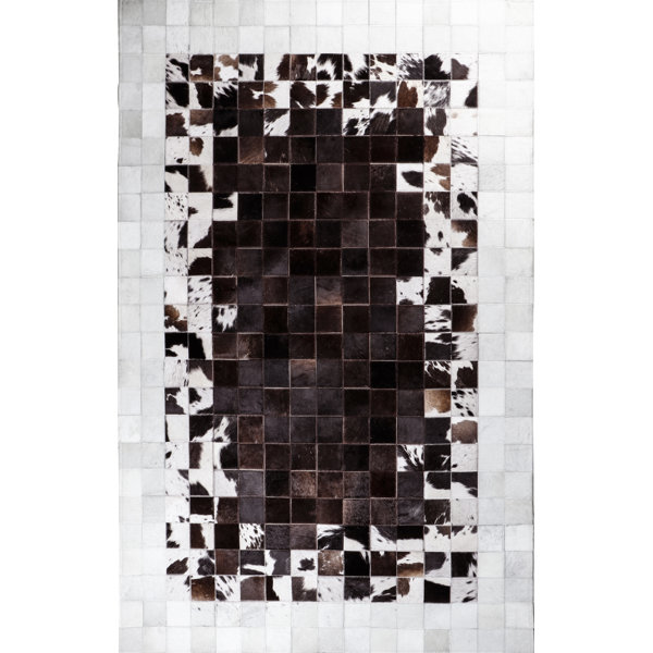 Foundry Select One-of-a-Kind Rectangle Bolme Cowhide Area Rug | Wayfair