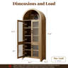 Winston Porter Arched Display Cabinet & Reviews | Wayfair