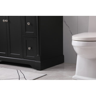 Red Barrel Studio® 36'' Single Bathroom Vanity with Marble Top ...