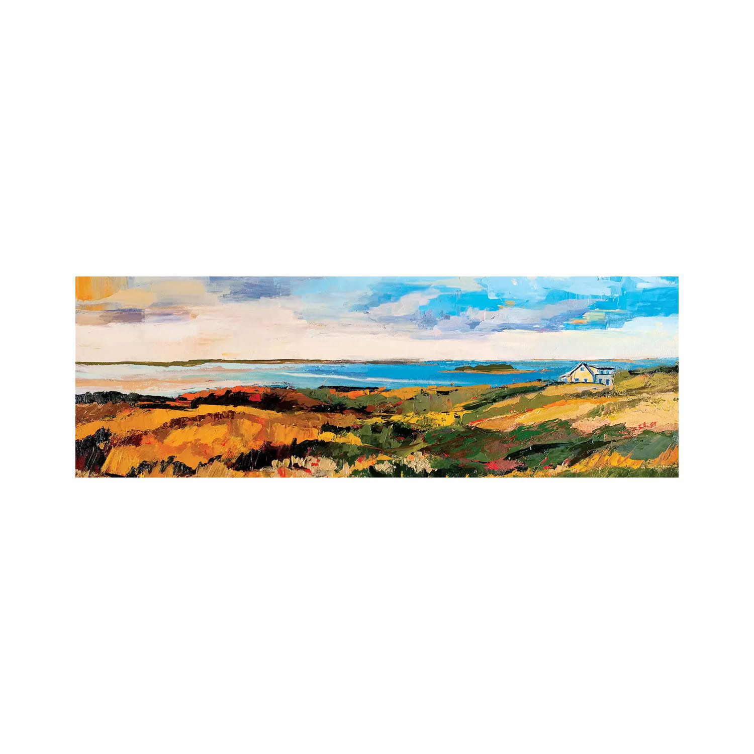 Highland Dunes Cape Cod Vista by Maxine Shore - Wrapped Canvas ...