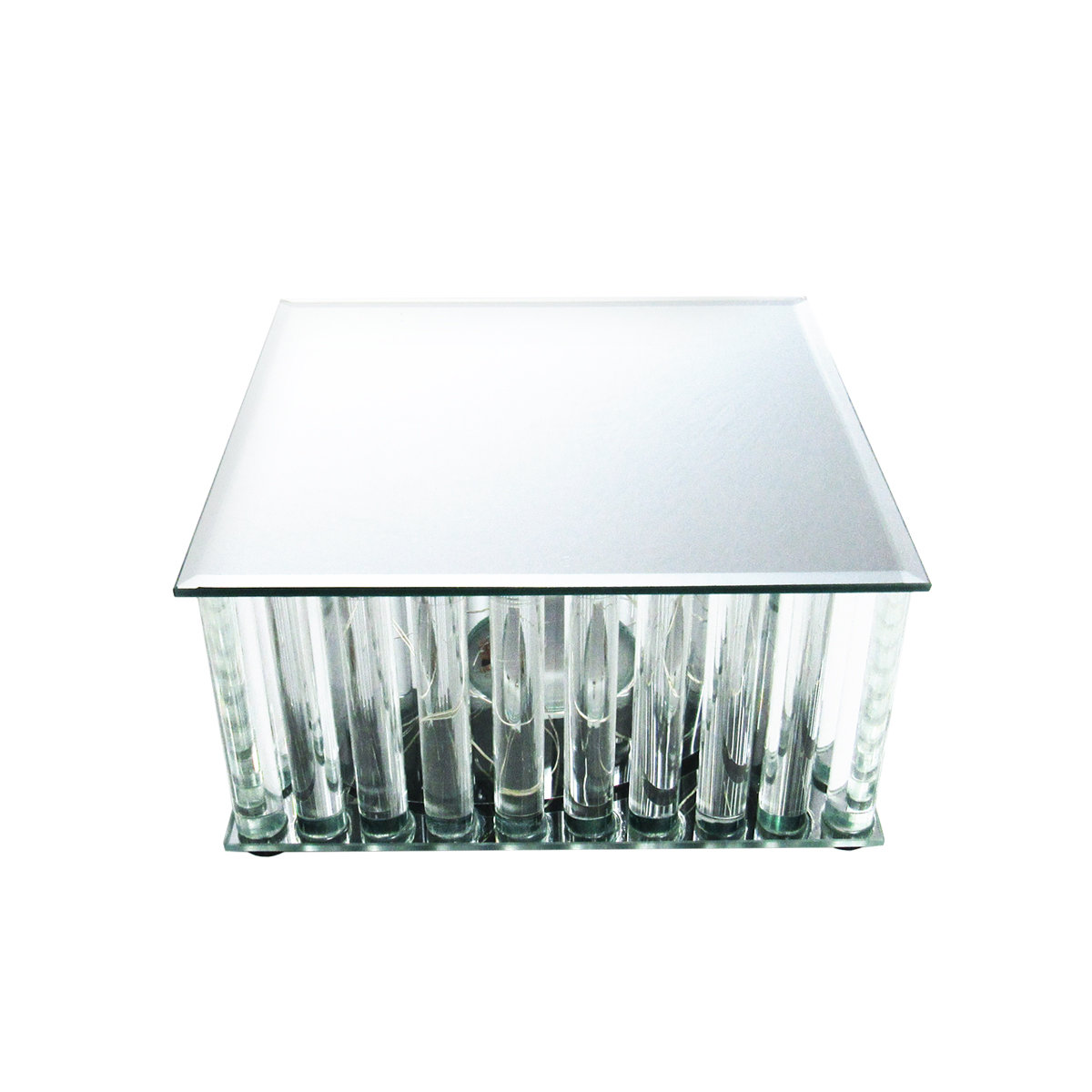 Orren Ellis Abdrew Mirror Light Up Cake Stand | Wayfair