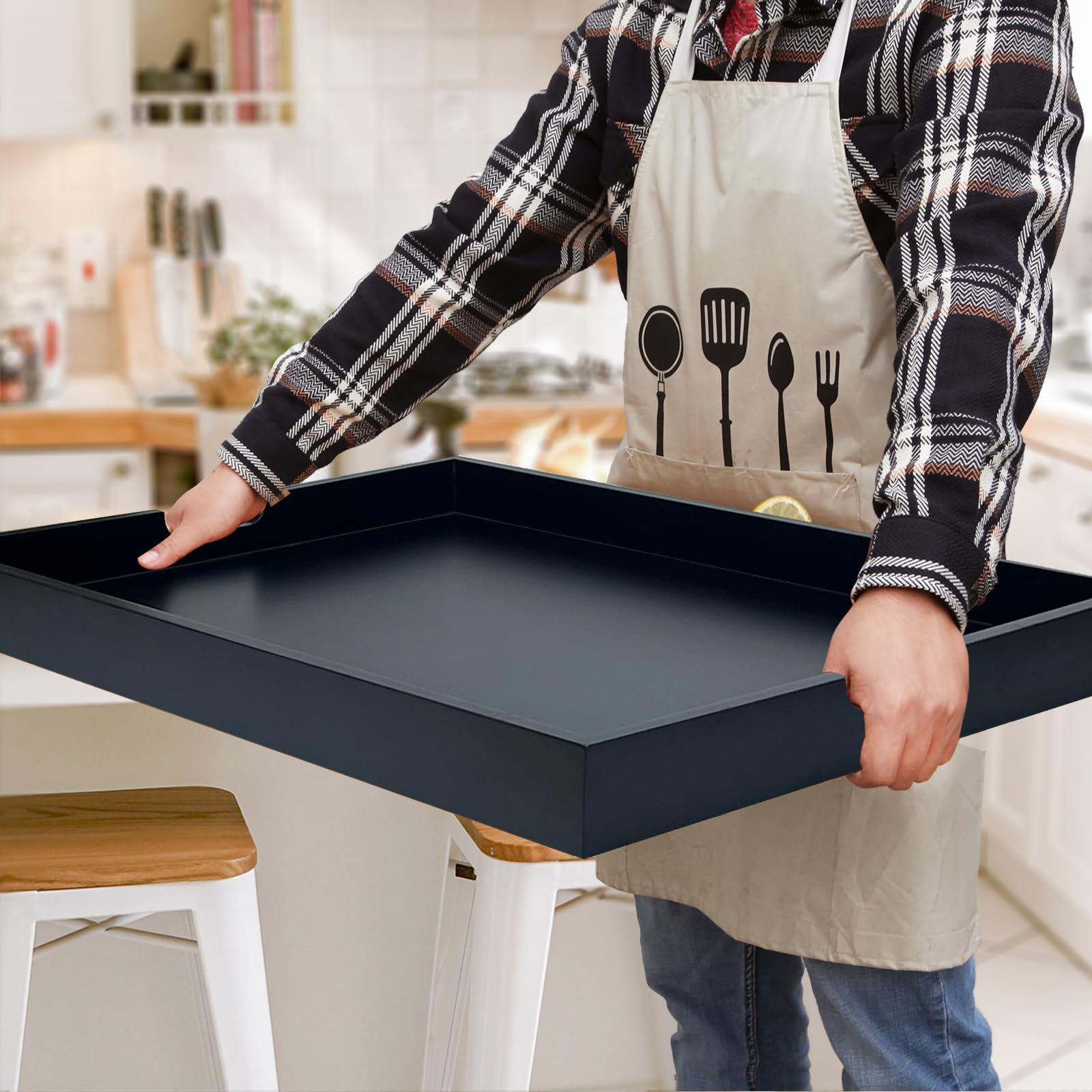 OUMIKEJI Upgraded Noodle Board Stove Cover With Handles, Bamboo Stove ...