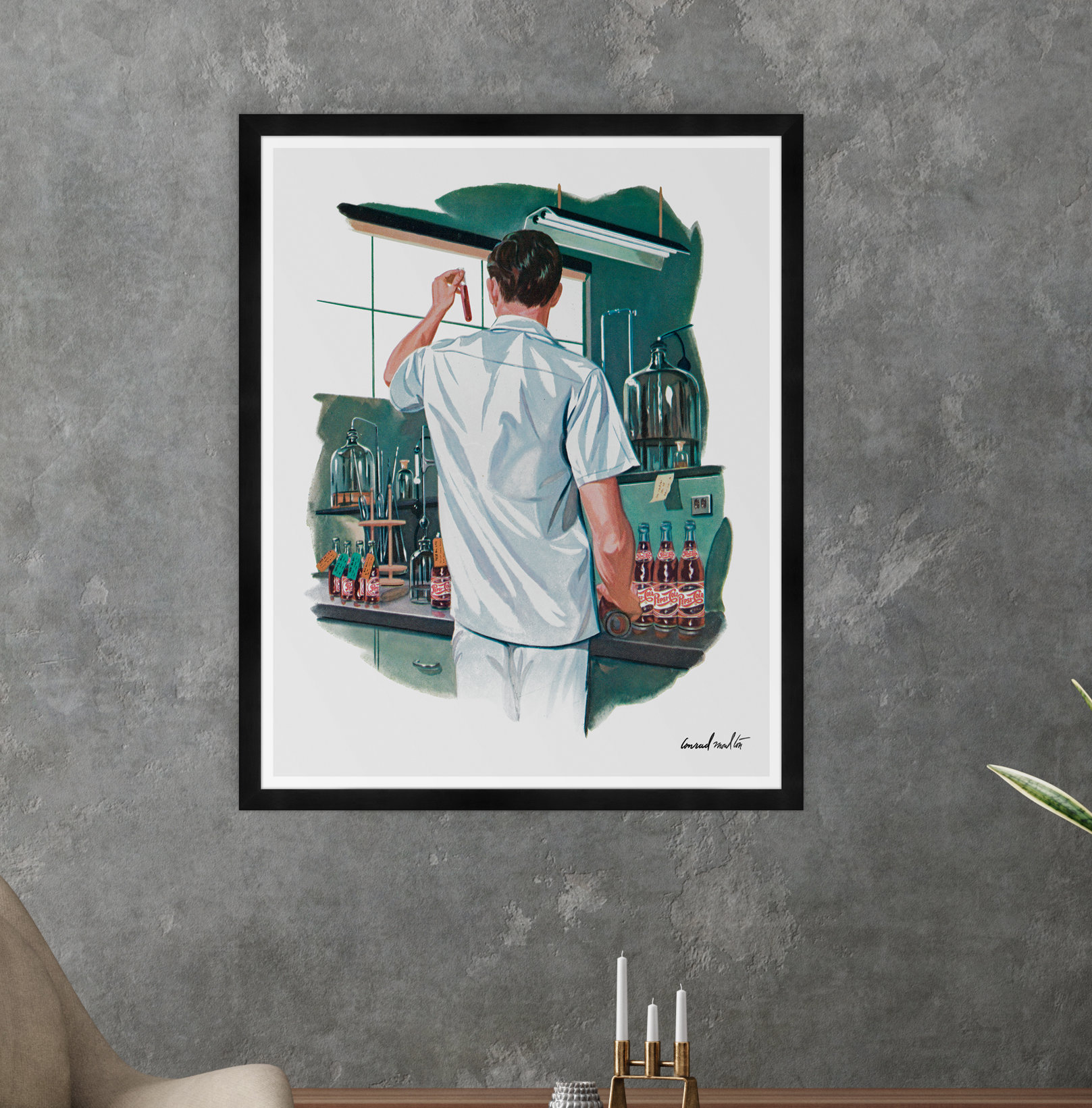 TK Home Pepsi Cola Lab - Picture Frame Print | Wayfair