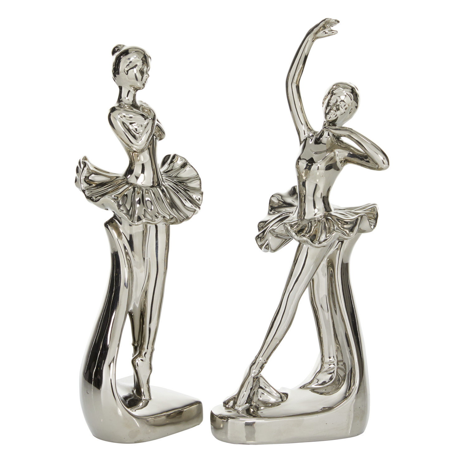 House of Hampton Ceramic Dancer Figurine Bookends & Reviews - Wayfair ...