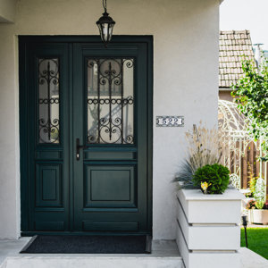 Merola Tile Sevillano Flora 2-1/8 in. x 4-3/8 in. Number Zero Ceramic ...