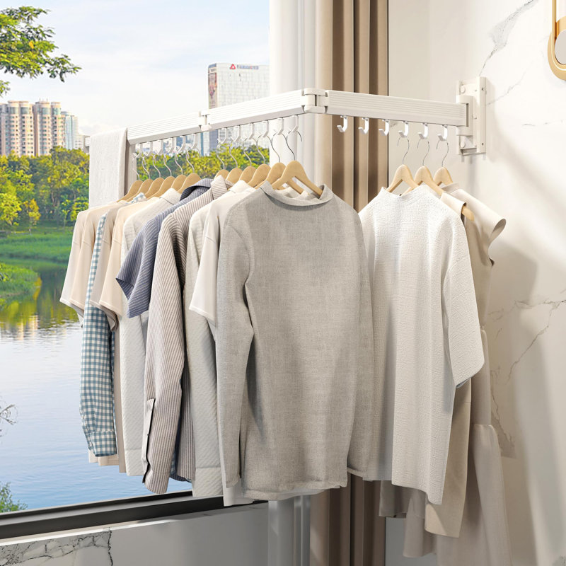 Rebrilliant Laundry Rack Wall Mounted,Clothes Drying Rack,Drying Rack ...