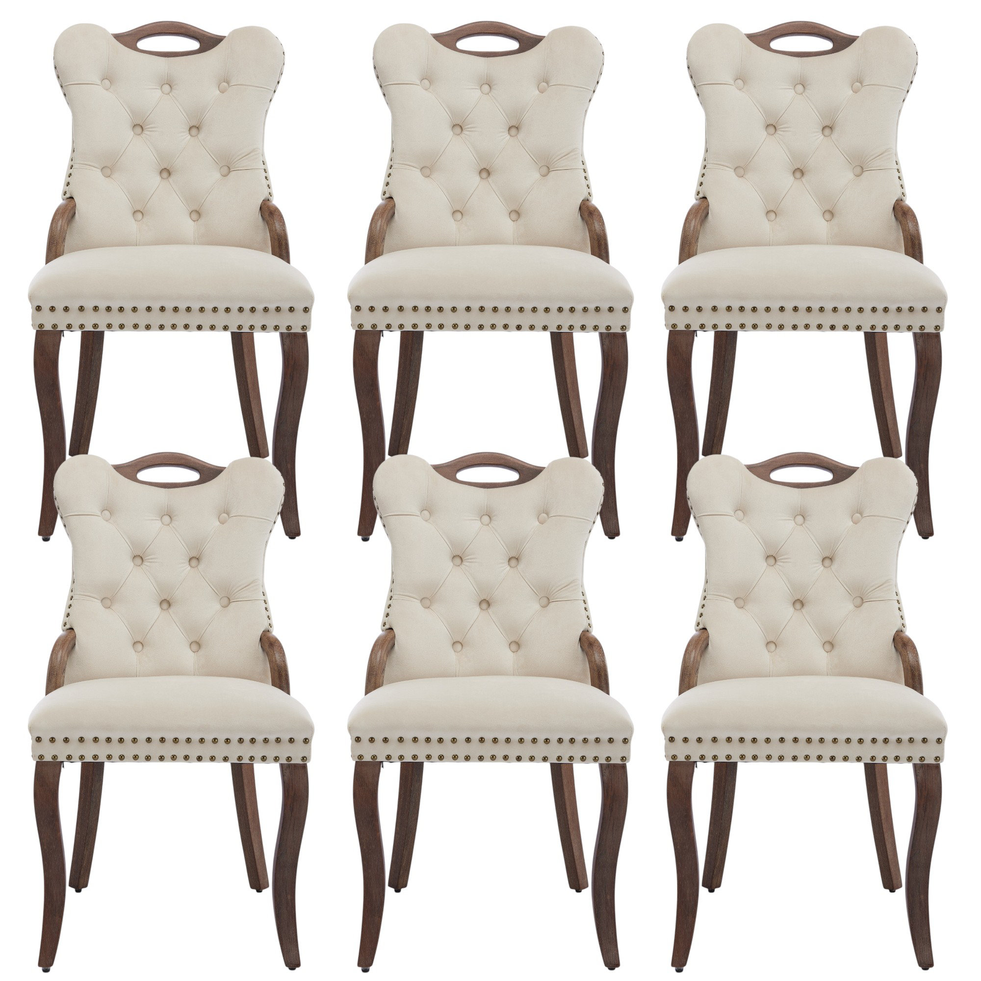 Rosdorf Park Miyona American Traditional Style Vintage Velvet Dining ...