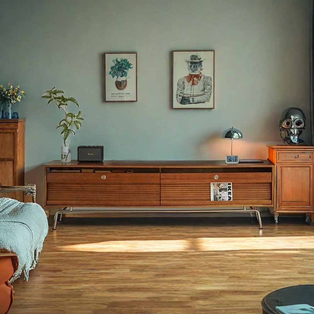 Creature B Comforts TV Stand with Hidden Ambient Lighting and Storage ...