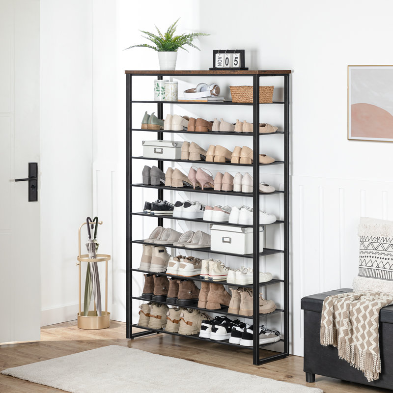 Rebrilliant 10 Tier 45 Pair Shoe Rack | Wayfair