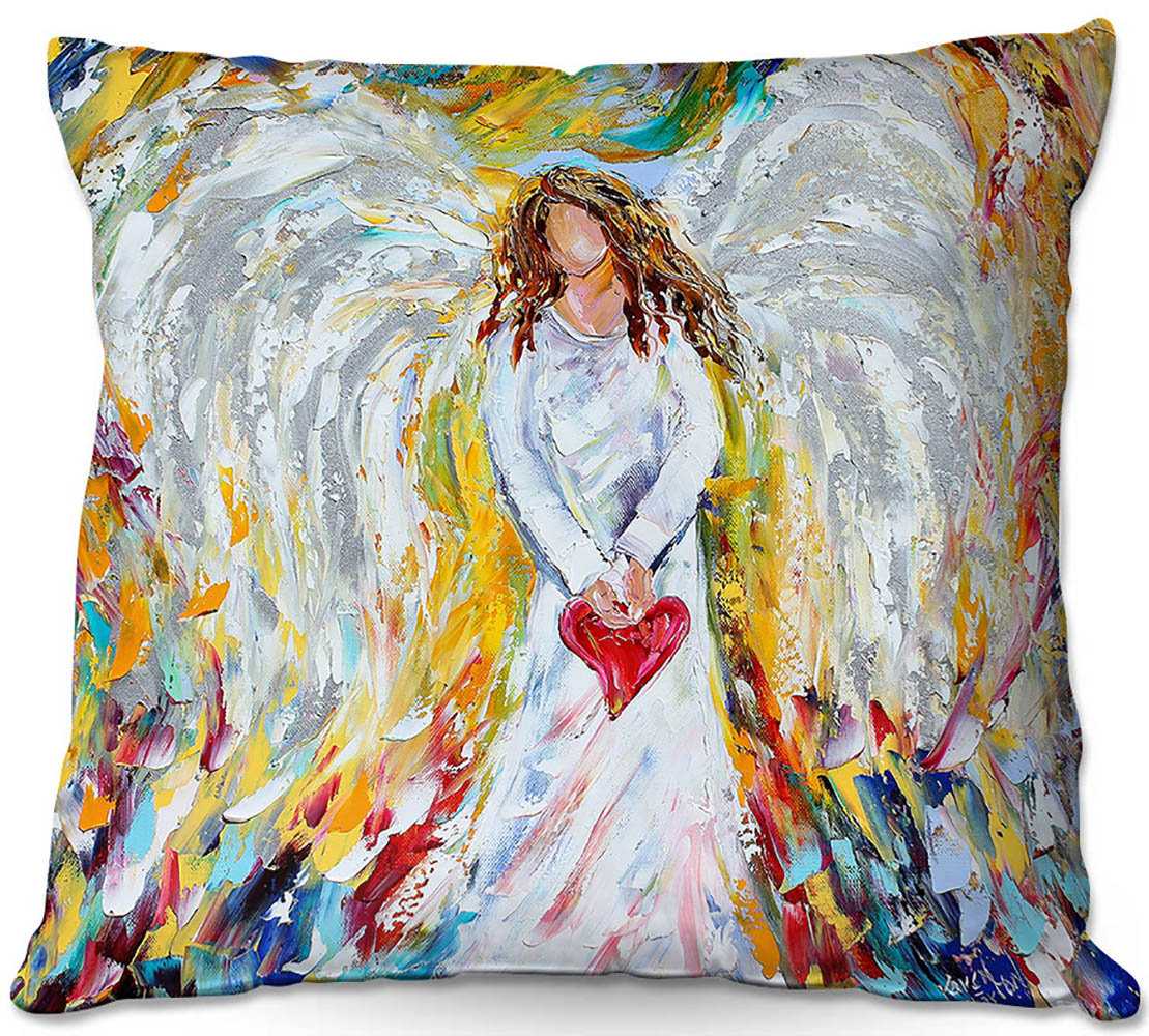 DiaNoche Designs Couch Angel of My Heart Throw Pillow | Wayfair