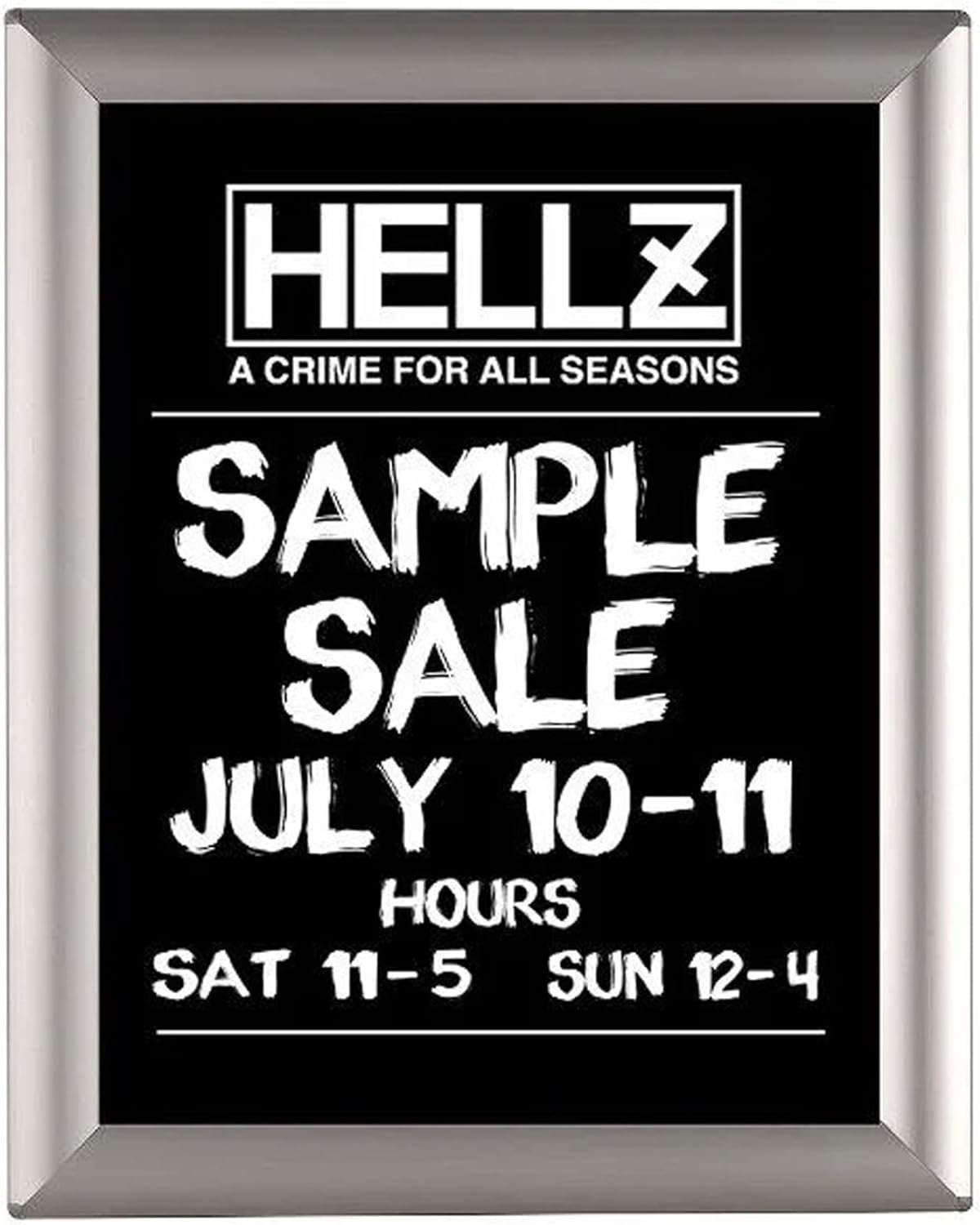 MT Displays Opti Snap Poster Frame 8.5x11 Inch Silver 1" Aluminum ...