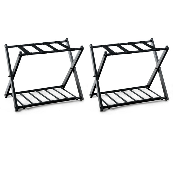 Costway Folding Metal Luggage Rack & Reviews | Wayfair