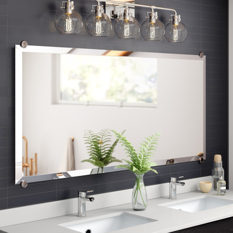 Three Posts™ Mansell Beveled Frameless Accent Mirror & Reviews | Wayfair