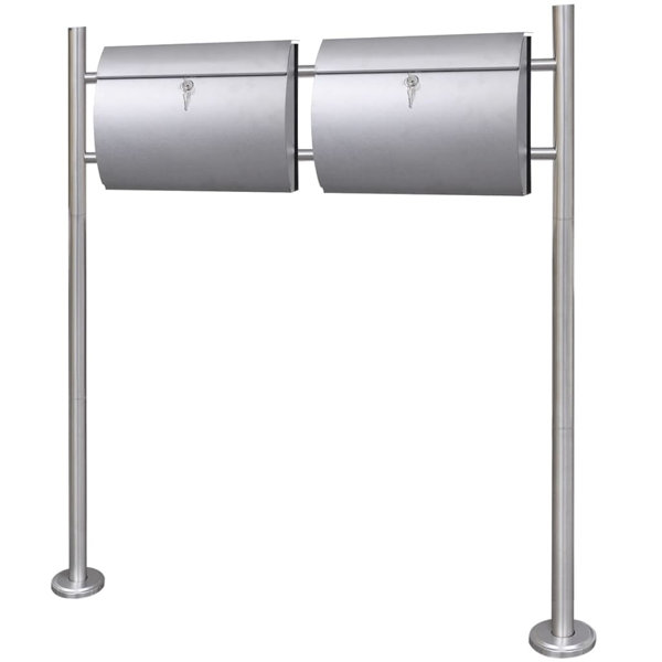 Arlmont & Co. Dzadur Double Stainless Steel Drop Box | Wayfair